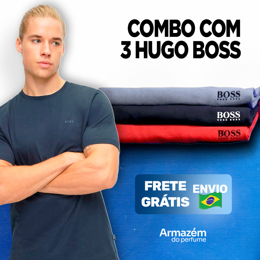 Compre 1 Leve 3 - Camisetas H. Boss Básicas – Armazém do Perfume