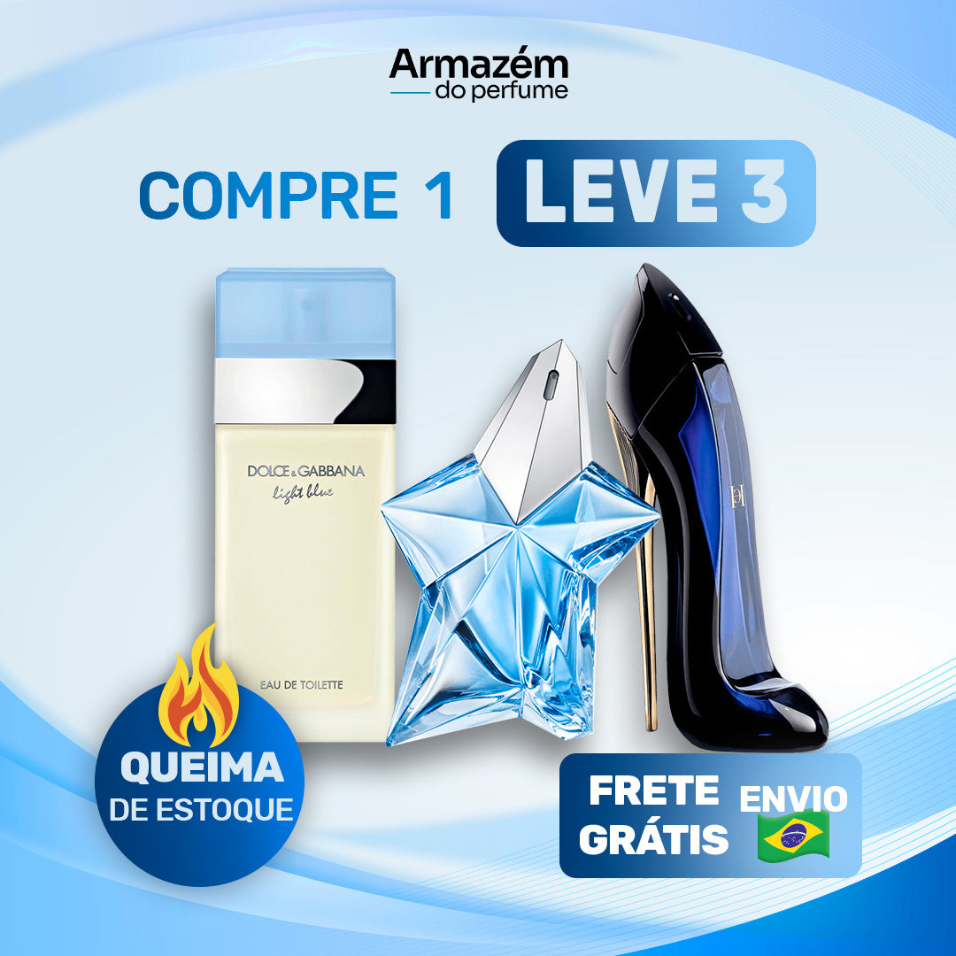 3 Perfumes Femininos TESTER (100ml) - Light Blue | Good Girl | Angel